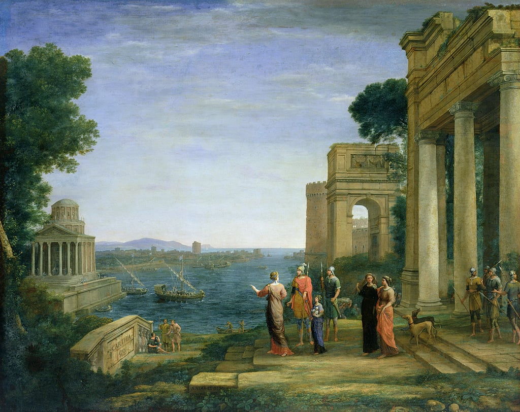 Aeneas and Dido in Carthage, 1675 by Claude Lorrain